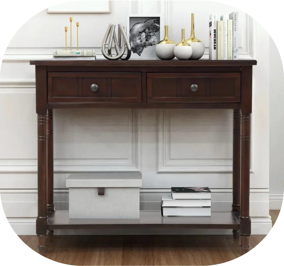 Console Tables-Wooden Crest